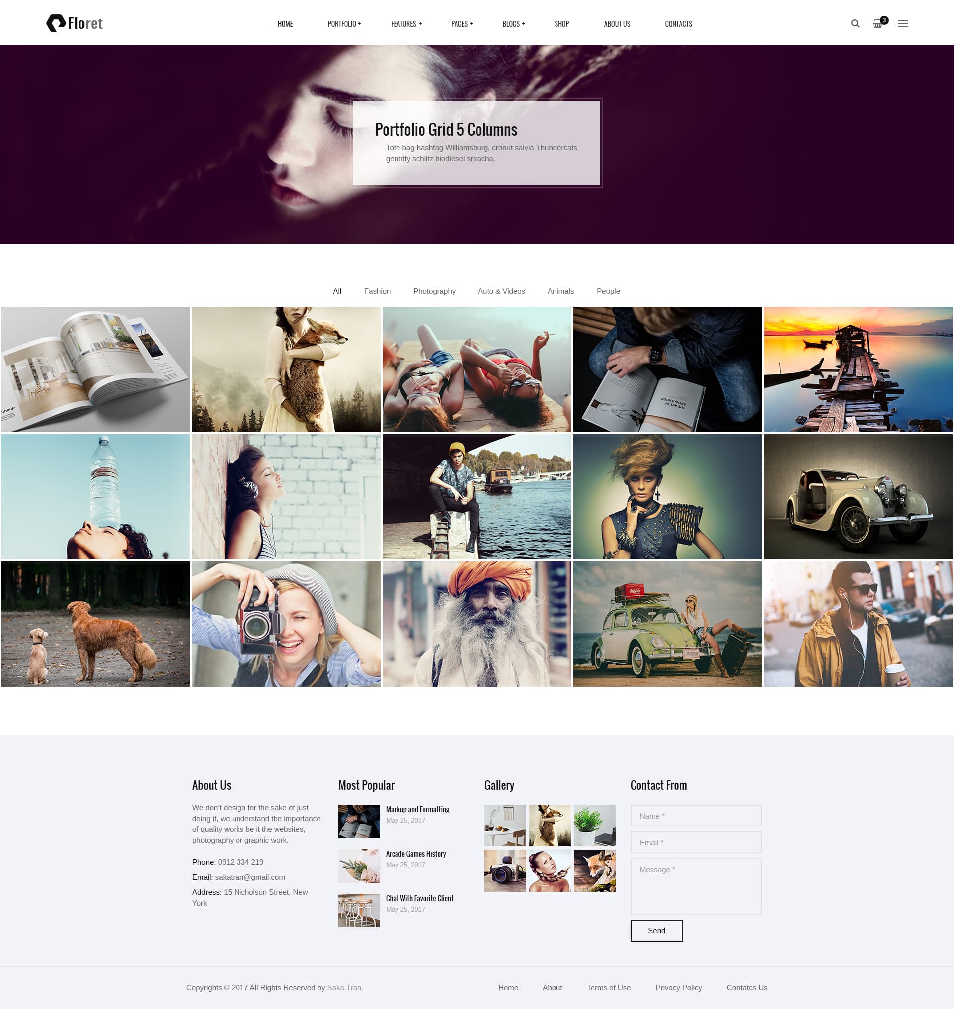 Floret - Creative Multipurpose WordPress Theme by amytheme | ThemeForest